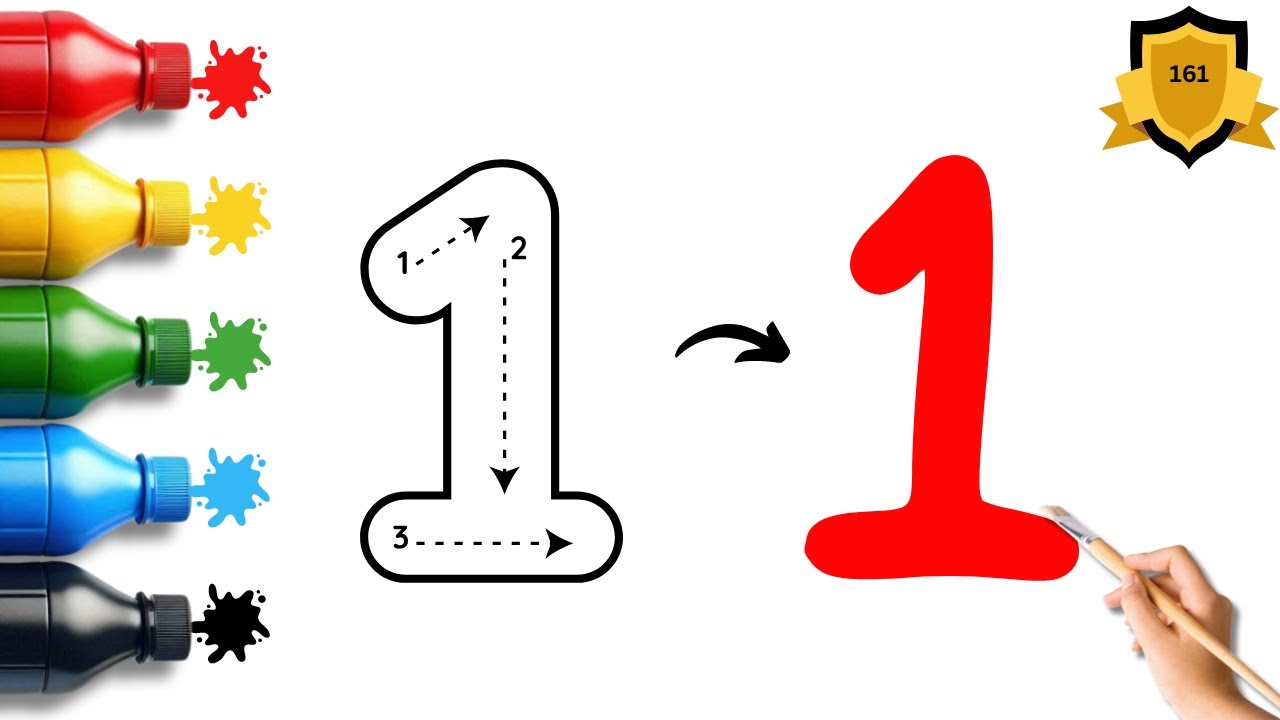 Learn 1 to 20 Numbers | 123 Number Names | 1234 Counting for Kids ...