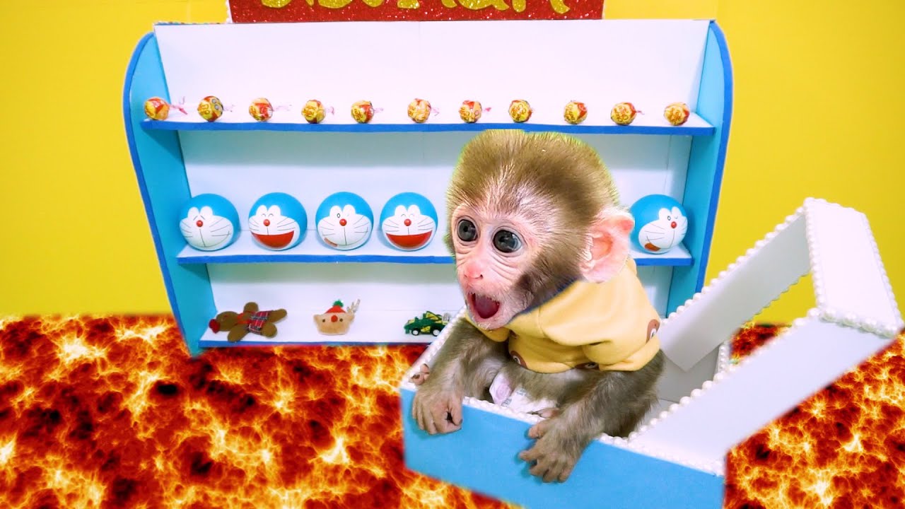 Bibo Monkey Gets lava Attacked By The Flames On His Home - YouTube