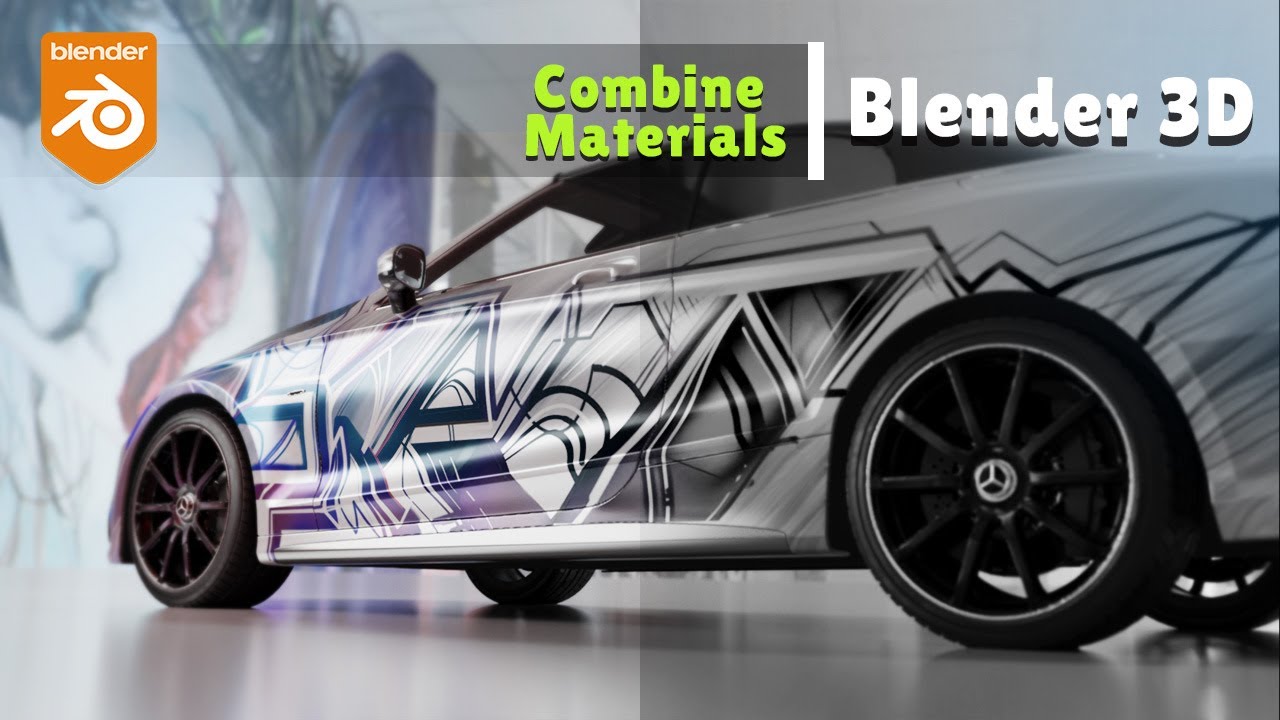 Learn Blender: 2 Basic Methods of Combining Materials Tutorial - YouTube