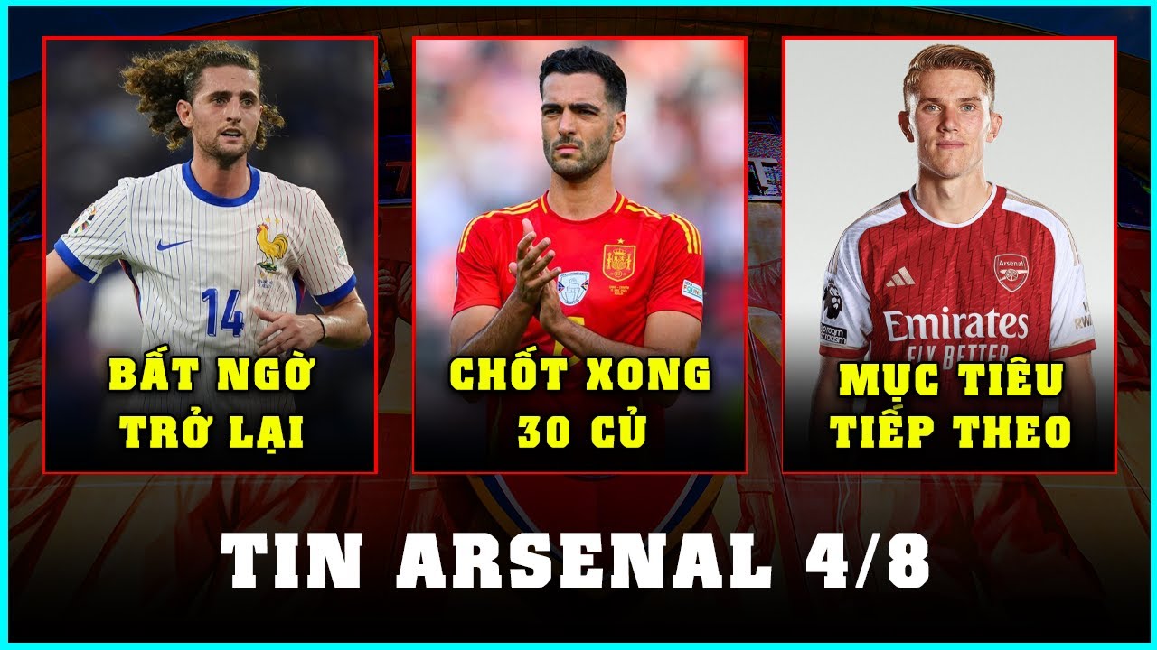 TIN ARSENAL 4/8: SỞ HỮU MERINO GIÁ 30 CỦ, QUAY LẠI VỚI RABIOT - YouTube