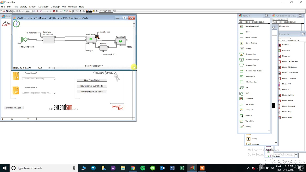 Simulation modeling of production plant based on VSM in Extendsim - YouTube