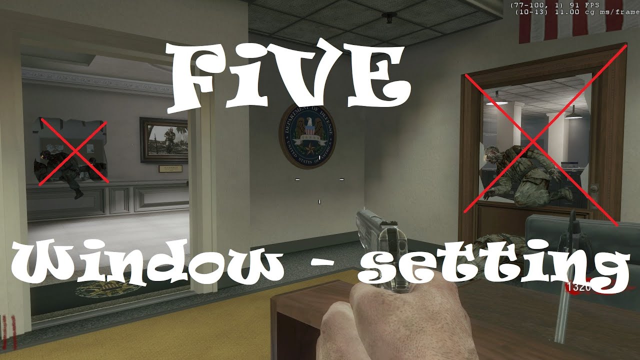 How to set the windows in Call of Duty Black Ops 1: "FiVE" - YouTube
