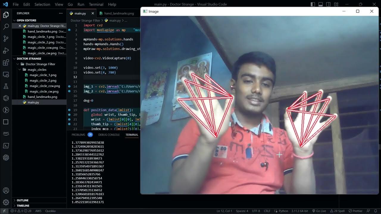 CS50X 2023 Final Project Pabitra Banerjee || Computer Vision || Dr. Strange Filter - YouTube