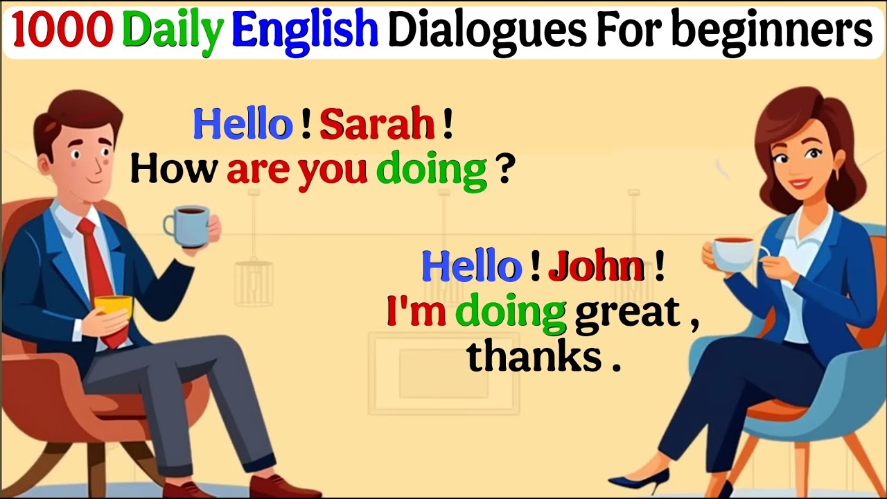 📝1000 Real Life Daily English Dialogues Unlocked 🔑 To Introduce ...