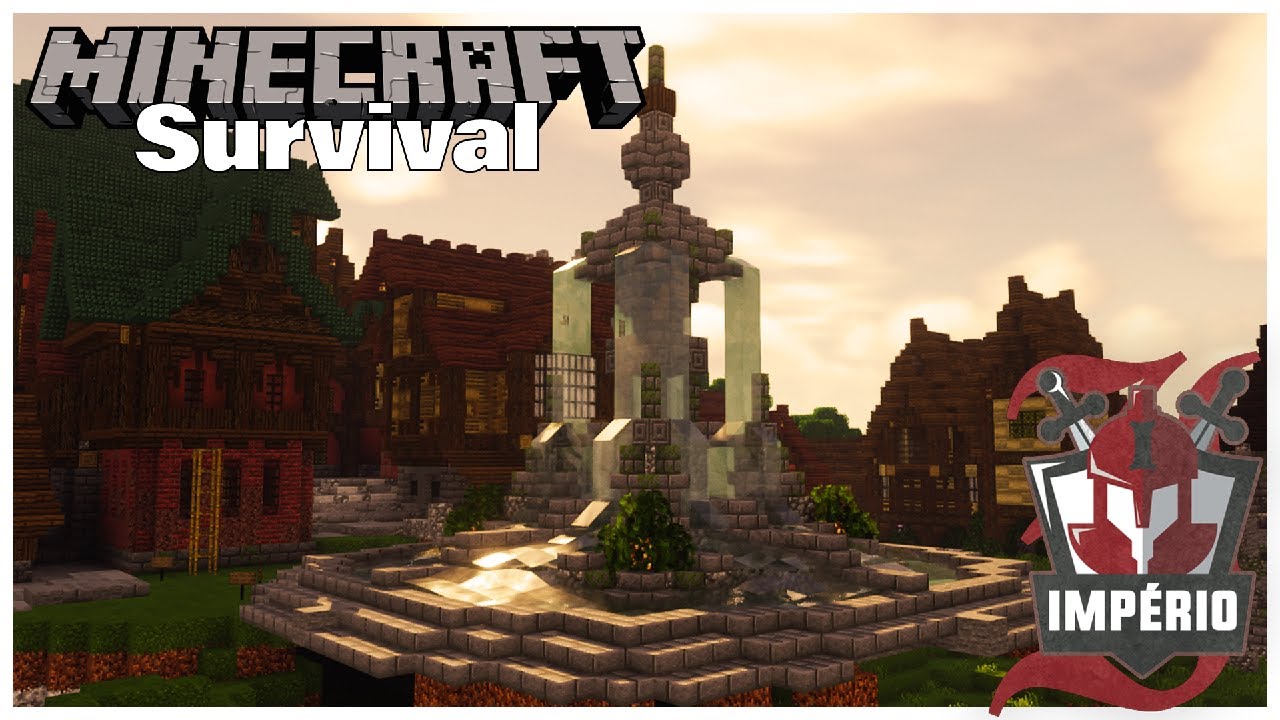 Fiz MINHA primeira FONTE MEDIEVAL no mapa e FICOU INCRÍVEL : Minecraft ...