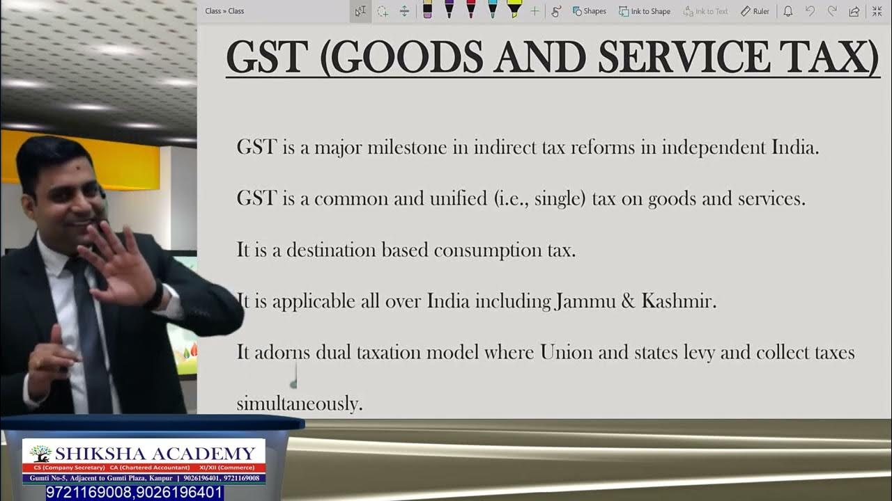 TAX GST LECTURE 1 - YouTube