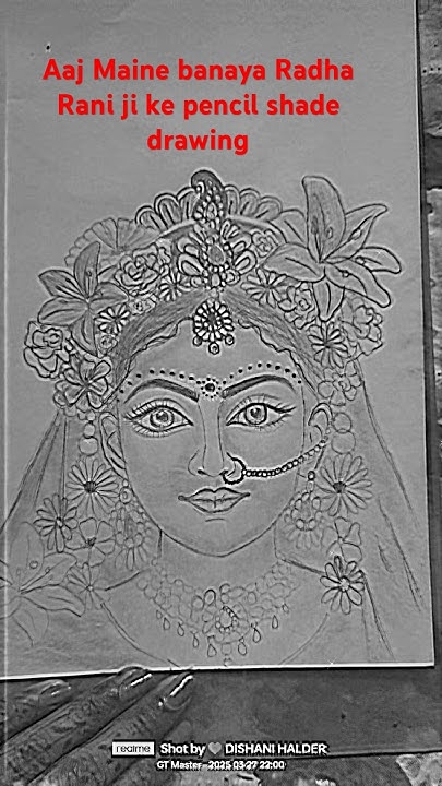 Aaj Maine banai Radha Rani ji ke pencil shade🪷🌿 drawing,#RadhaRani#RadhaRanidrawing#art #shorts ...