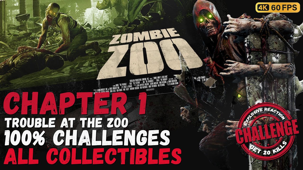 Zombie Army 4 Dead War Mission 4 Zombie Zoo Chapter 1 Trouble at the Zoo - YouTube