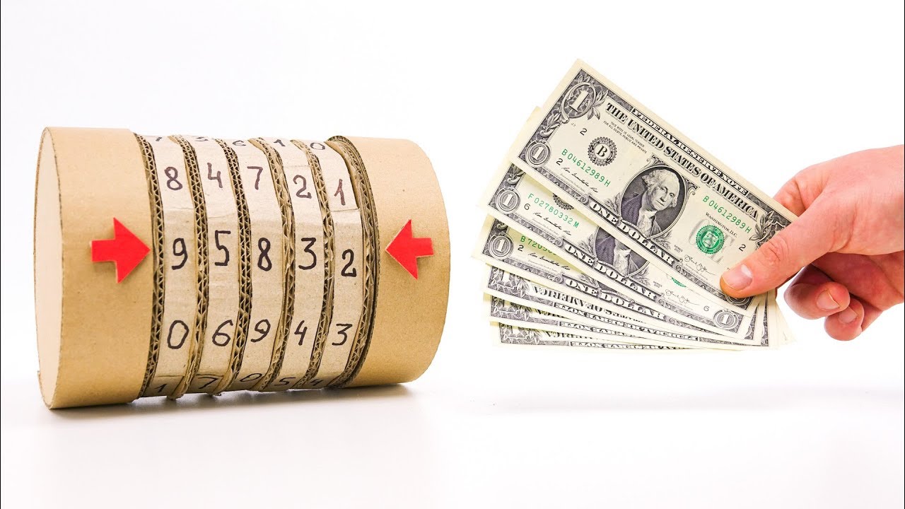 DIY Amazing Cardboard Safe with Combination Lock - YouTube