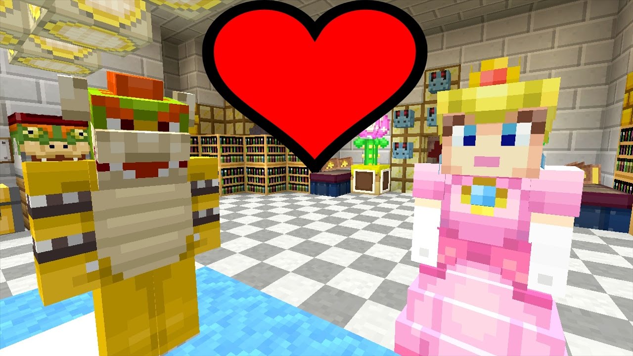 Minecraft Wii U - Super Mario Series - Peach is Evil and Loves Bowser ...