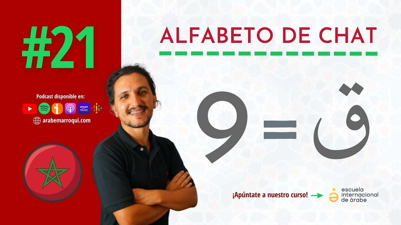 La pronunciación del 9 (ق) en los chats en Dariya / Darija (Árabe ...