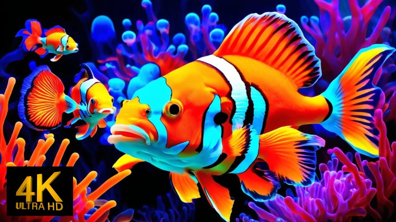 Beautiful Coral Reef Fish 4K (ULTRA HD) - Dive Into The Mesmerizing ...