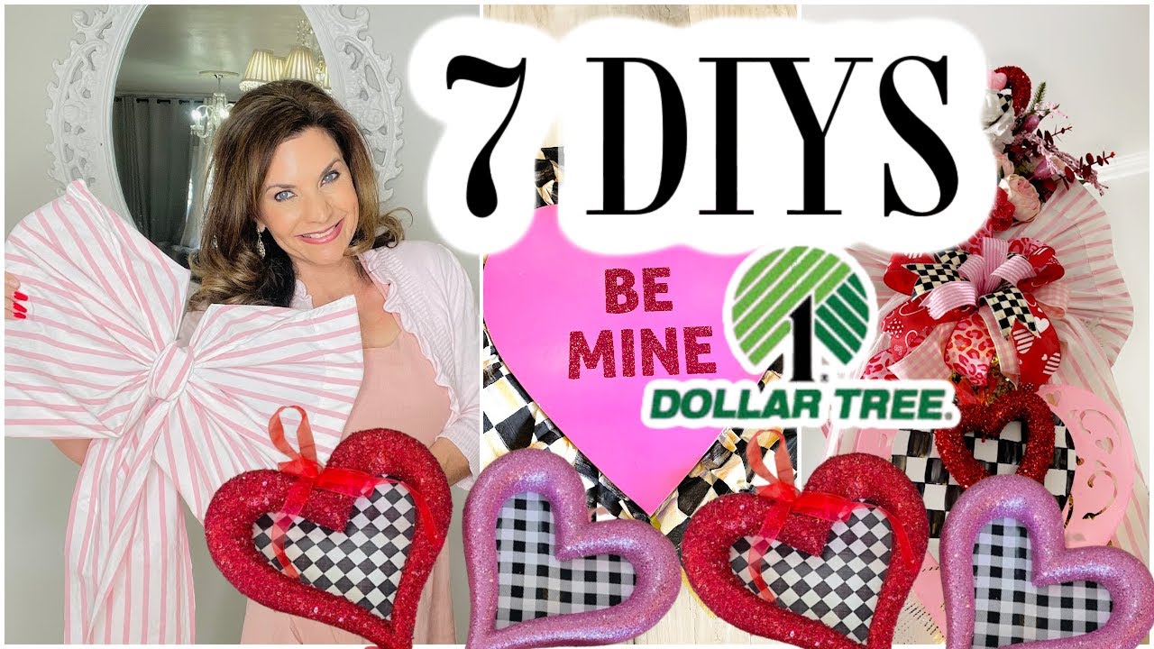 💖(NEW!!) 7 DIY DOLLAR TREE VALENTINES DAY/ROMANTIC DECOR CRAFTS💖Olivias Romantic Home DIY - YouTube