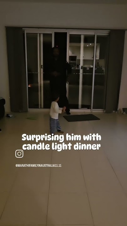 Surprising him with a Valentine's candlelight dinner after a hectic day. #shortsvideo - YouTube
