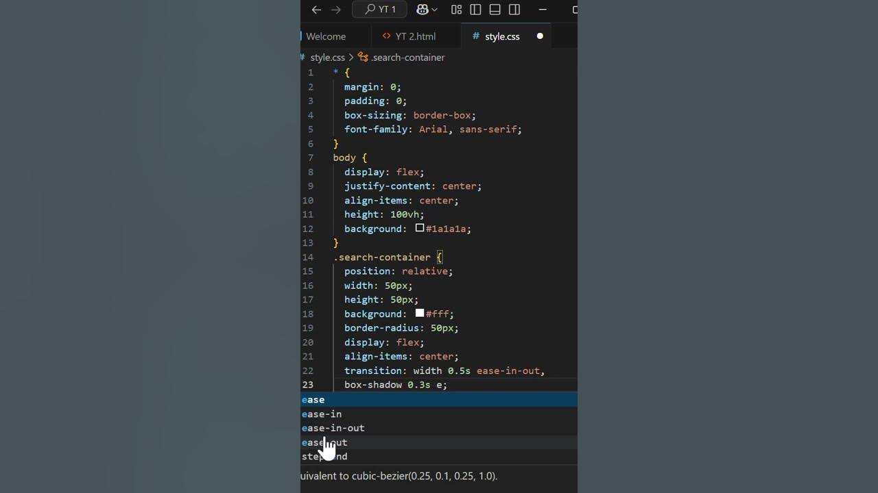 Animated Search Bar Using HTML & CSS - YouTube
