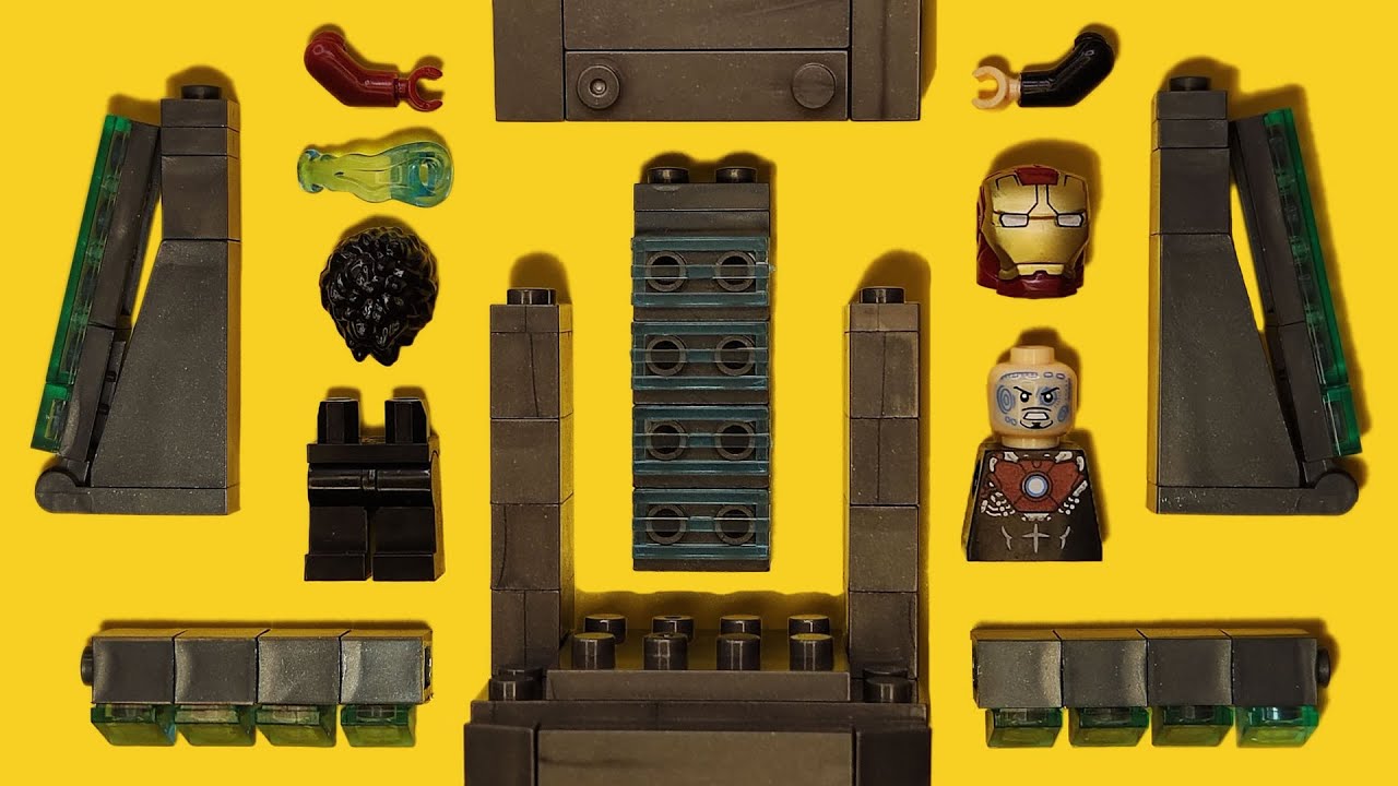LEGO Tony Stark & Hall of Armor | Iron Man 3 | Unofficial Minifigure ...