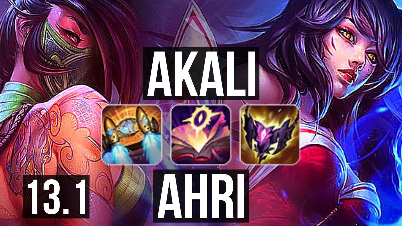 AKALI vs AHRI (MID) | 10/1/3, 2.0M mastery, Legendary, 300+ games | EUW ...