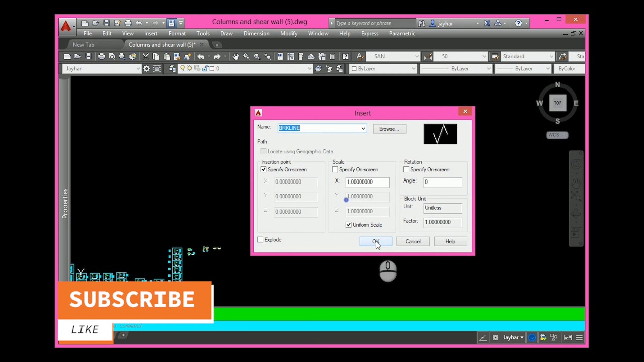 Block Must Contain Two Points Object On The DEFPOINTS Layer - YouTube