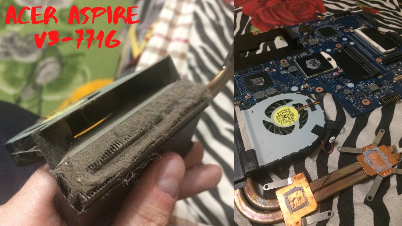 Ноутбук с 4мя дисками - Acer V3-771G (VA70) / чистка - много разъёмов ...