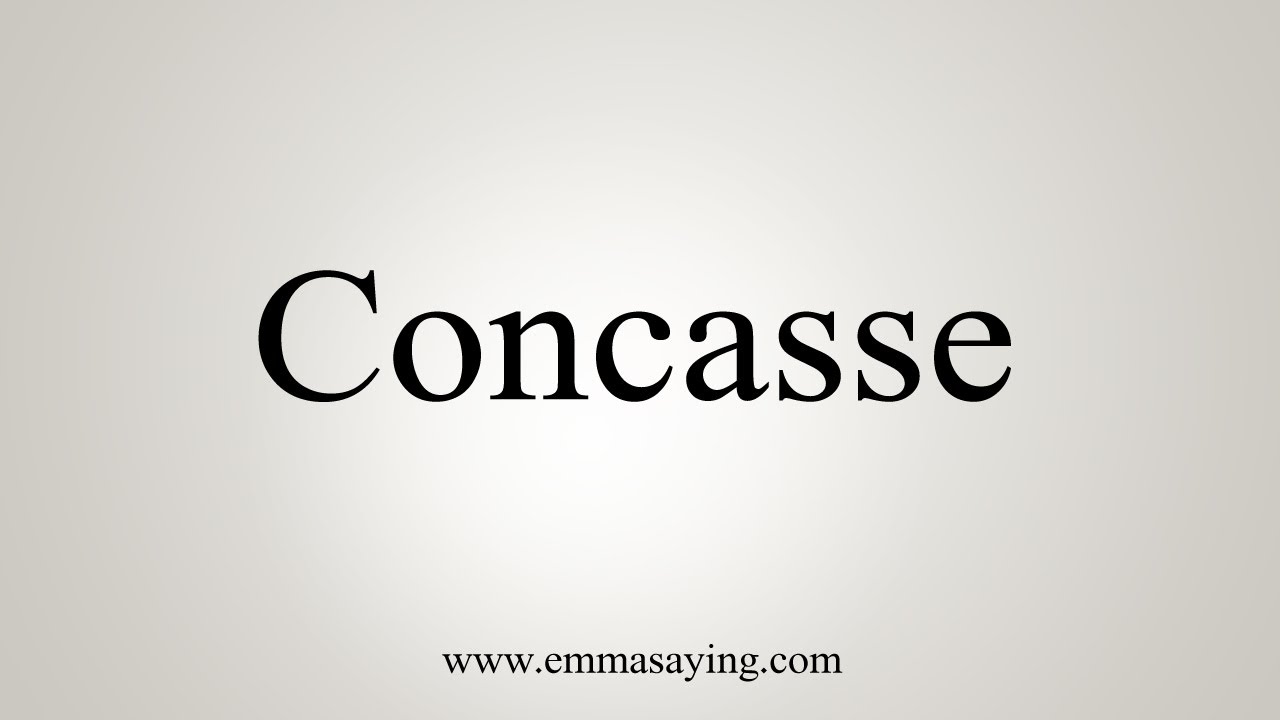 How To Say Concasse - YouTube