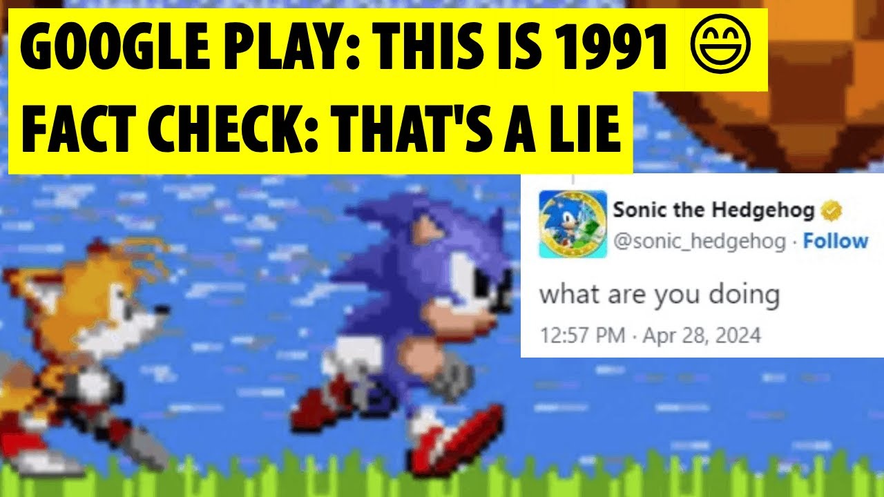 Google Play's Embarrassing Sonic Tweets - YouTube
