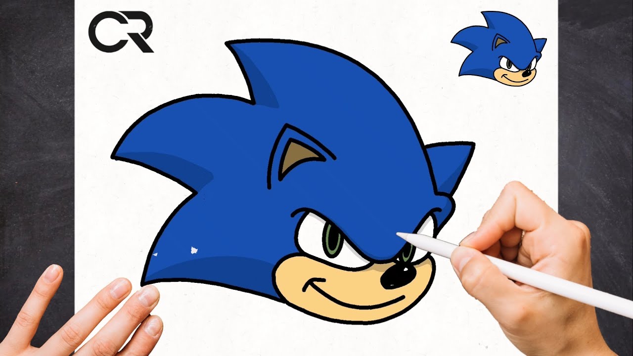 Cara Menggambar SONIC the hedgehog | How To Draw SONIC the hedgehog ...