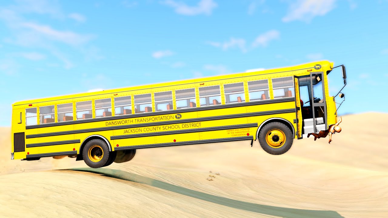SKOLEBUS i ØRKENEN! // BeamNG.drive [Dansk] - YouTube