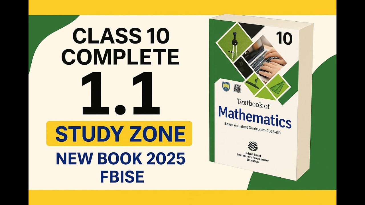 Exercise 1.1 | Complex Numbers | Class 10 Maths | FBISE New Book 2025 ...