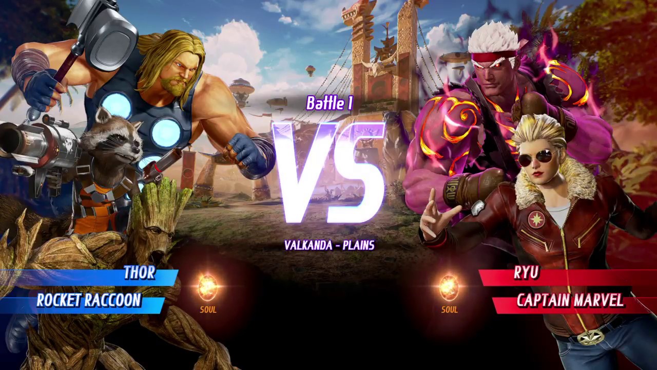 MARVEL VS. CAPCOM: INFINITE Thor Alt.,Rocket Raccoon Gameplay In Arcade ...