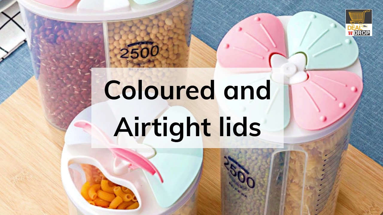 Multi-Section Plastic Food Storage Containers with Lids in Different ...