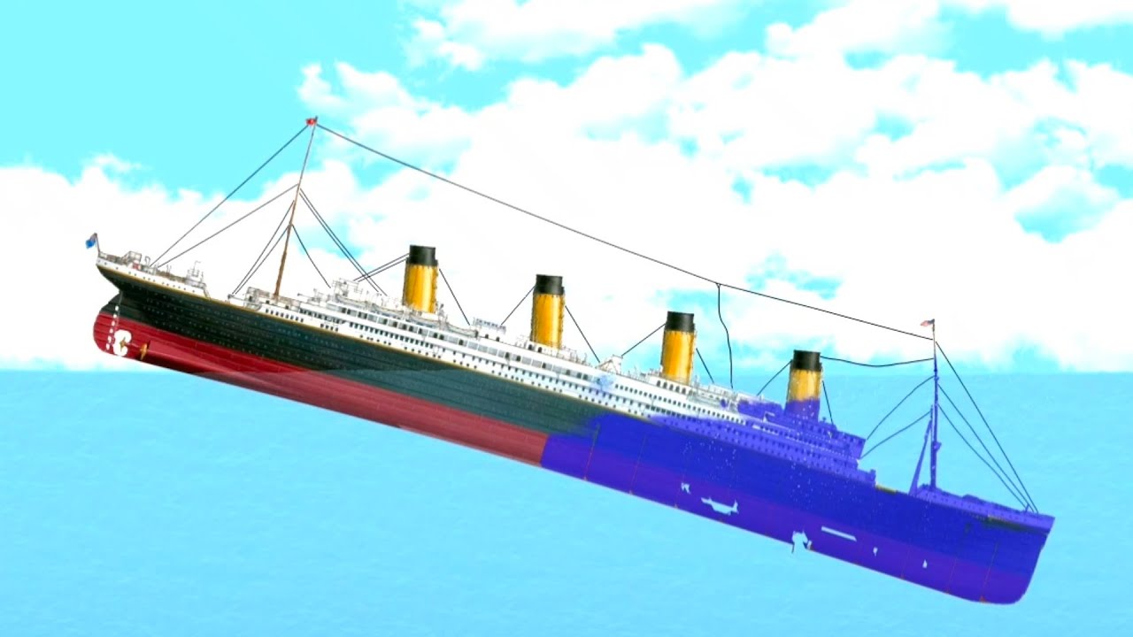 Floating Sandbox - RMS Titanic Sinking Animation - YouTube