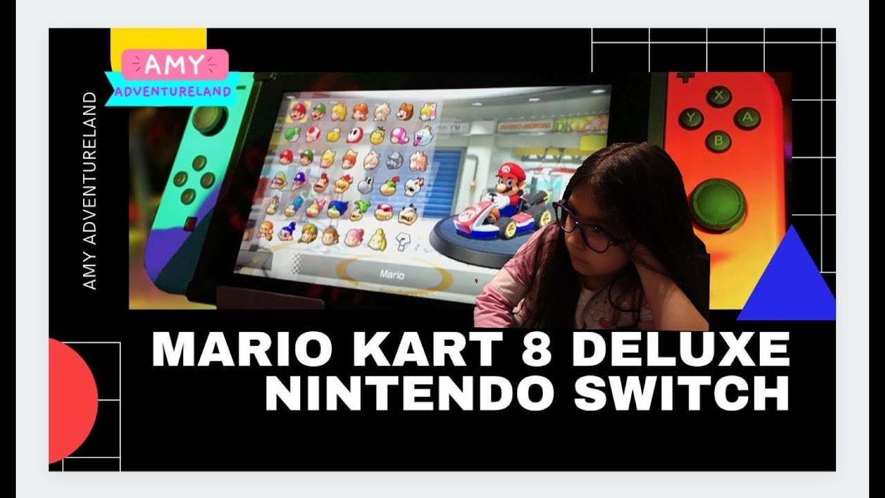 Mario Kart 8 Deluxe (Nintendo Switch) Amy and Emma Game Night! Let's ...