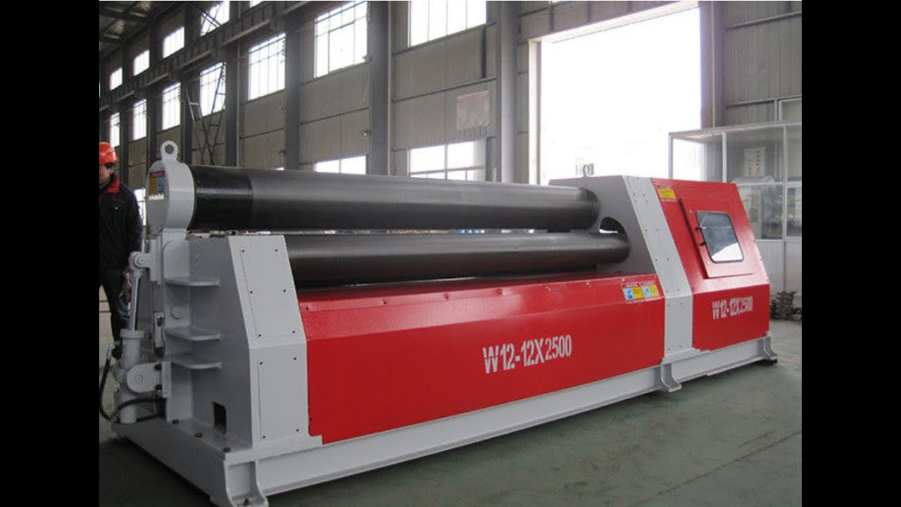 four rollers hydraulic rolling machine,chinese rolling machine - YouTube