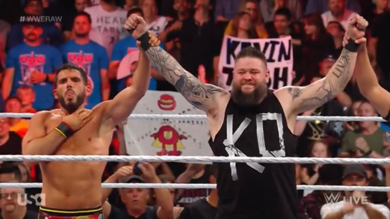 WWE Raw Reactions: Johnny Gargano & Kevin Owens (Panda Express) Defeats ...