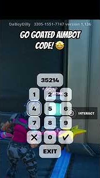 Fortnite Go-Goated aimbot code 🤩 - YouTube