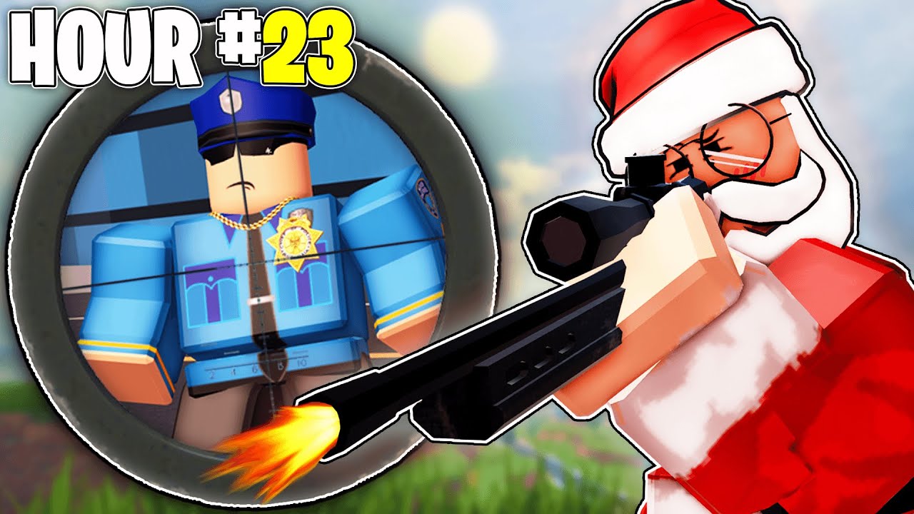 24 Hours as Santa Hitman in Roblox Jailbreak.. - YouTube
