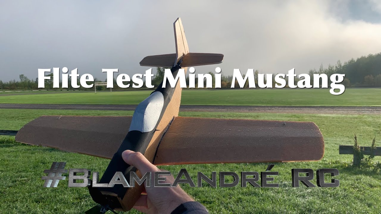Flite Test Mini Mustang - First Flight - YouTube