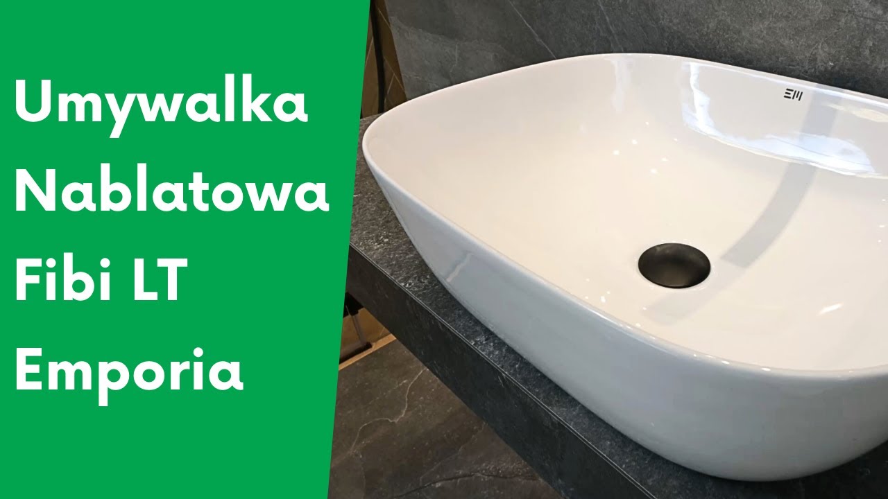 Umywalka nablatowa Fibi 49x39,5x15 cm Emporia | VIVERTO - YouTube