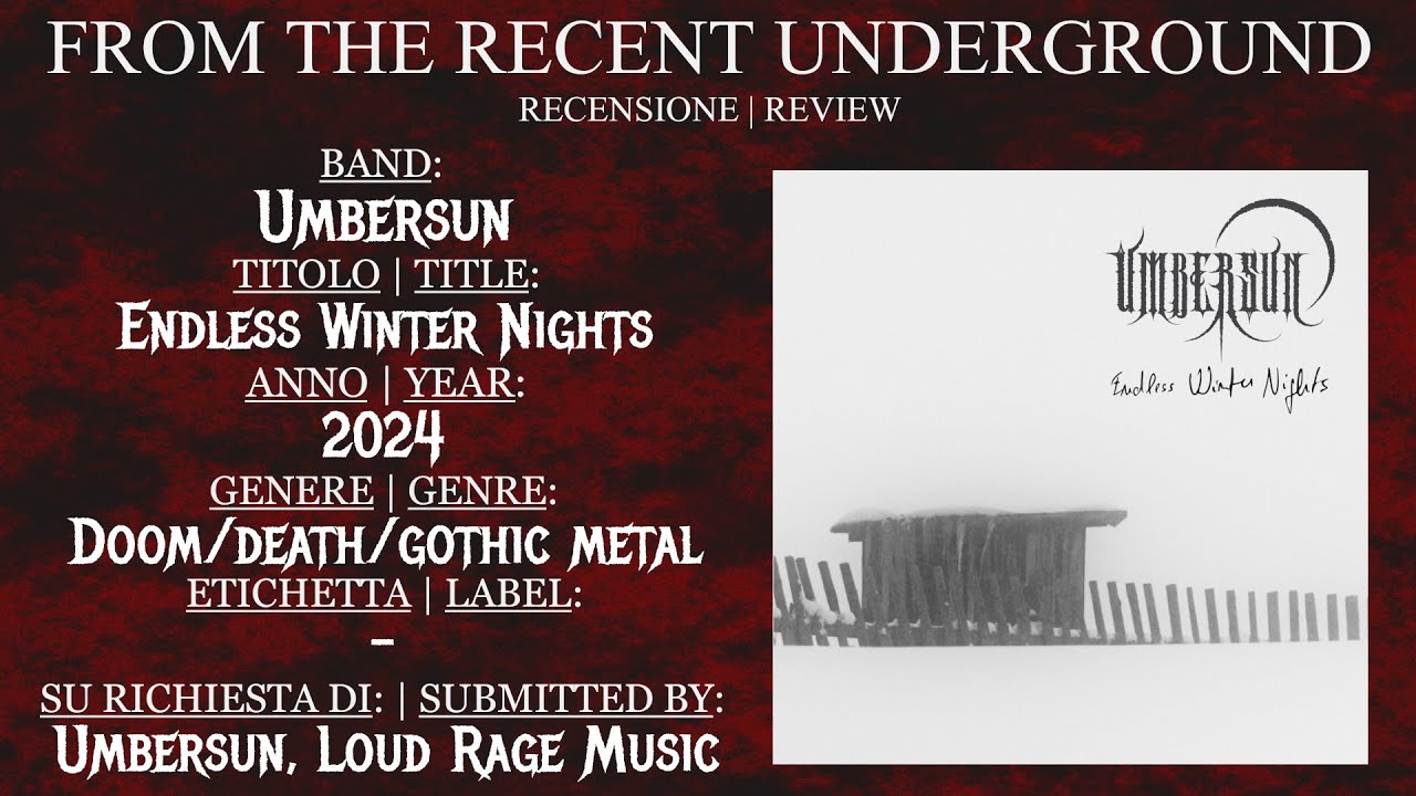 [REVIEW] Umbersun - Endless Winter Nights (2024) - doom/death/gothic ...