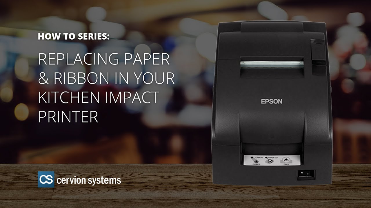 How to Series: Changing Paper & Ribbon in a Kitchen Impact Printer ...