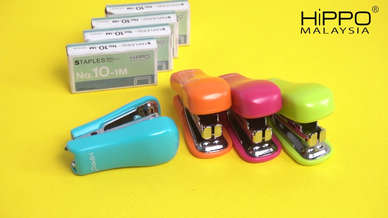 Hippo Malaysia Mini Stapler - YouTube
