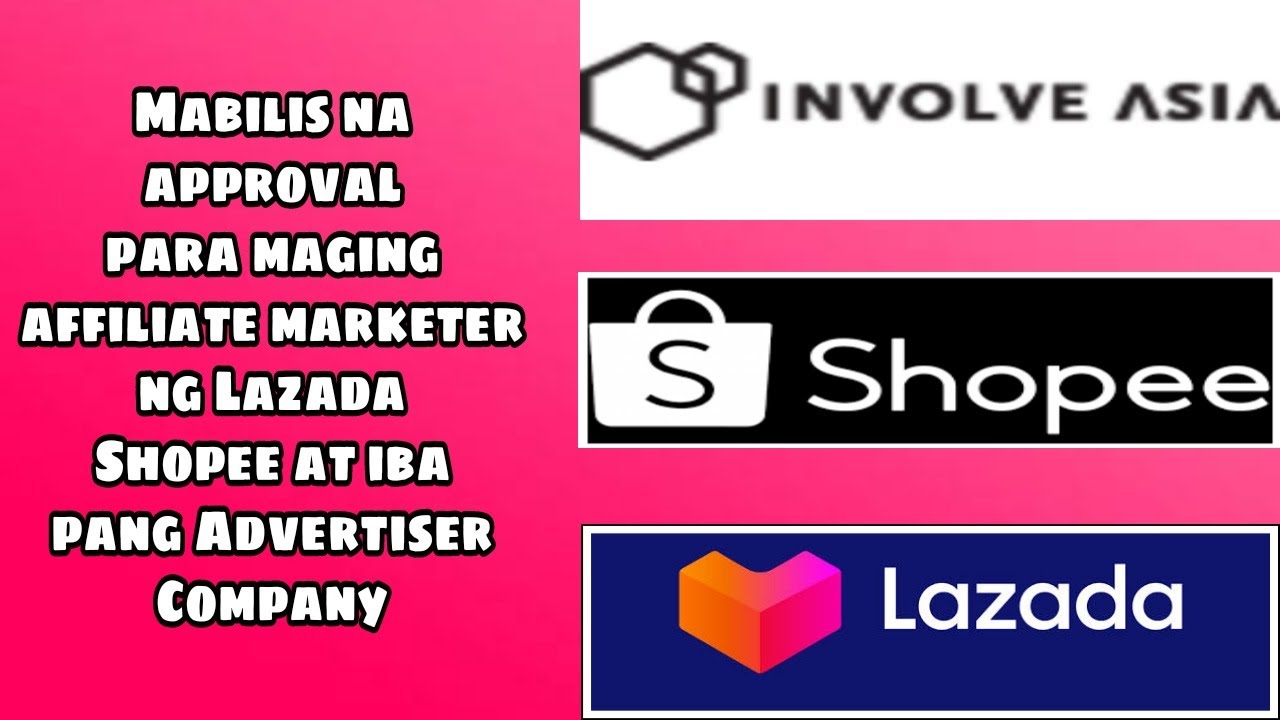 How to register to Involve Asia as Affiliate Marketer?Part1 #lazada # ...