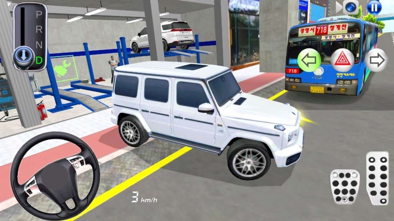 New G-Wagon Picking Up From Parking and Transporting to Airport - 3D ...
