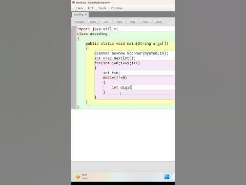 how to make ascending order program in java........? - YouTube