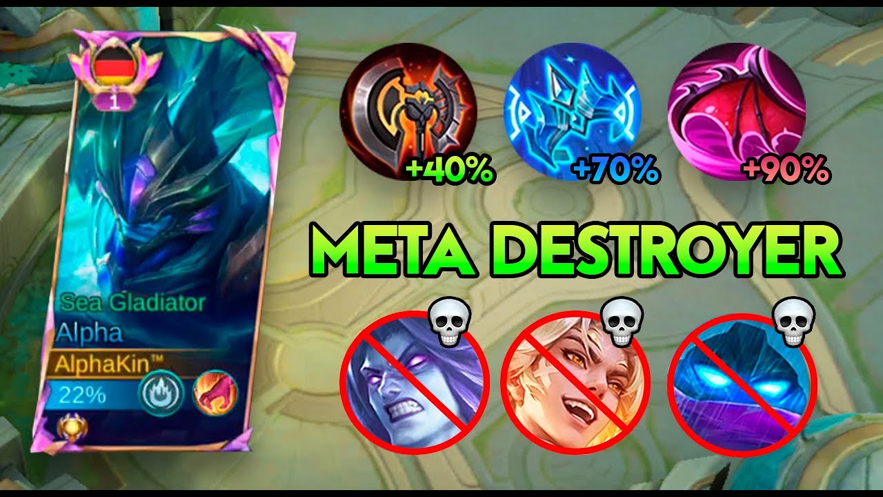 HOW TO PLAY ALPHA IN SOLO RANK!? ALPHA BEST BUILD 2025 TO RANK UP ...