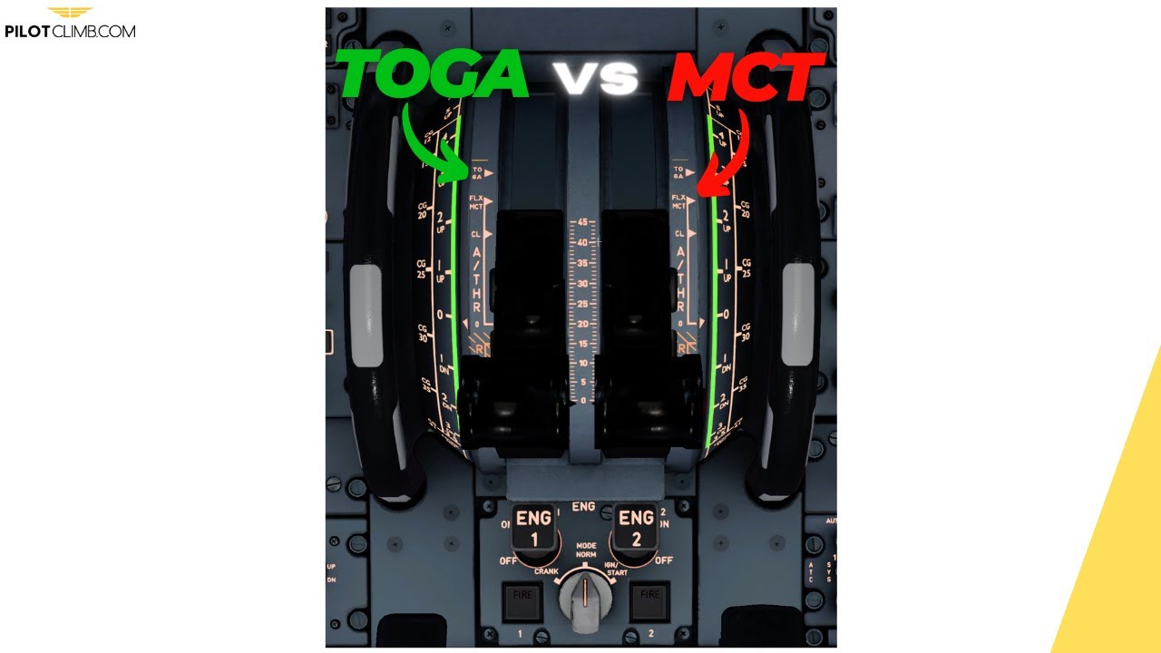 TOGA vs MCT Aviation - [Take-off Go-Around Vs Maximum Continuous Thrust ...