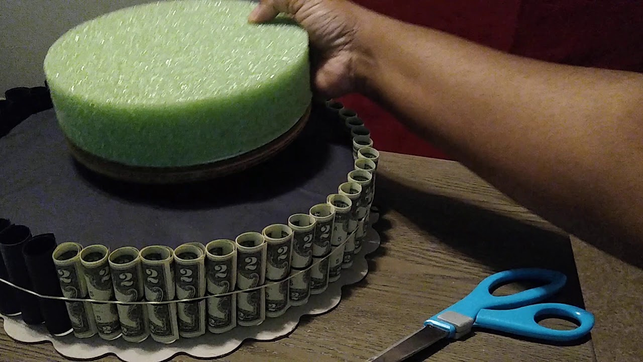 Graduation Money Cake pt 2 of 4 - YouTube
