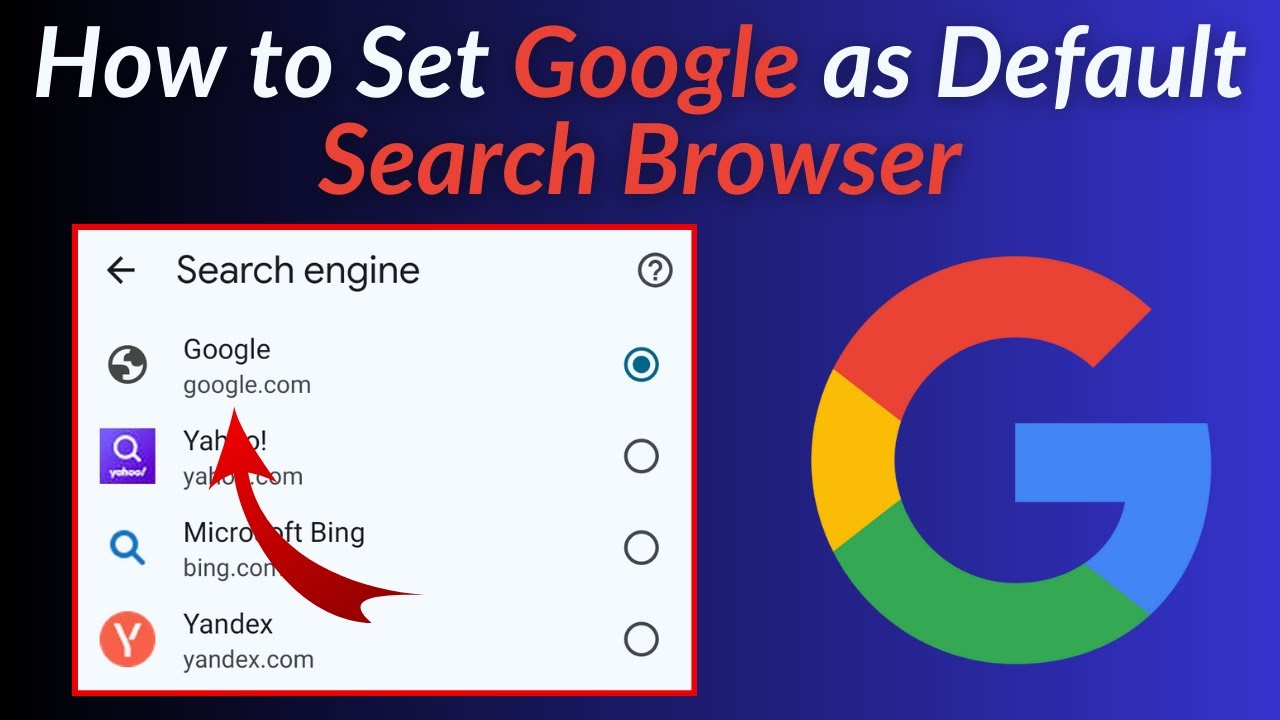 How to Set Google as Default Search Engine (2025) - YouTube