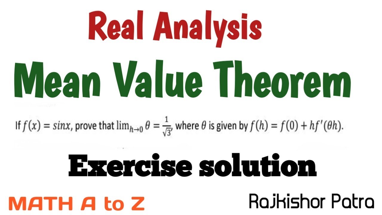 If f(x)=sinx, prove that limh tend to 0(theta)=1/√3, where theta is ...