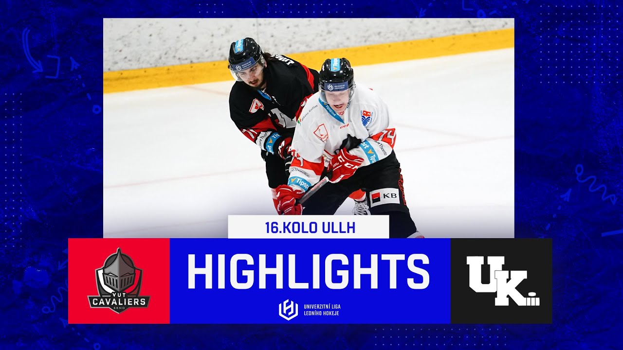VUT Cavaliers Brno vs UK Hockey Prague 1:8 | 1.2.2023 | ULLH 16. kolo ...